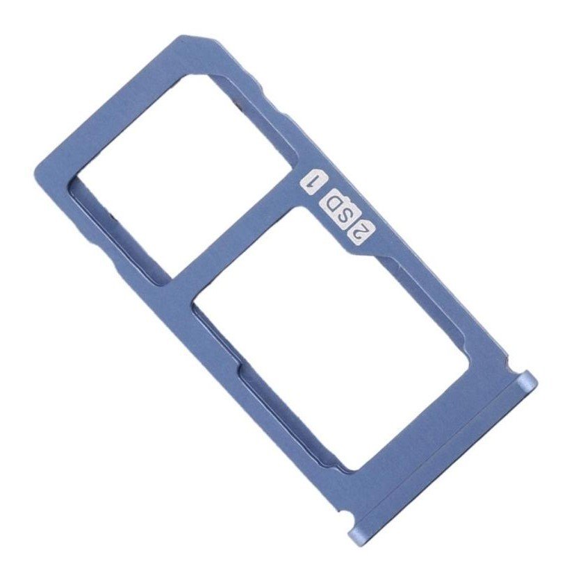 SIM Card Holder Tray For Nokia 8 : Polished Blue – Shockware.in