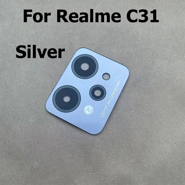 Back Rear Camera Glass Lens For Realme C31 : Silver – Shockware.in