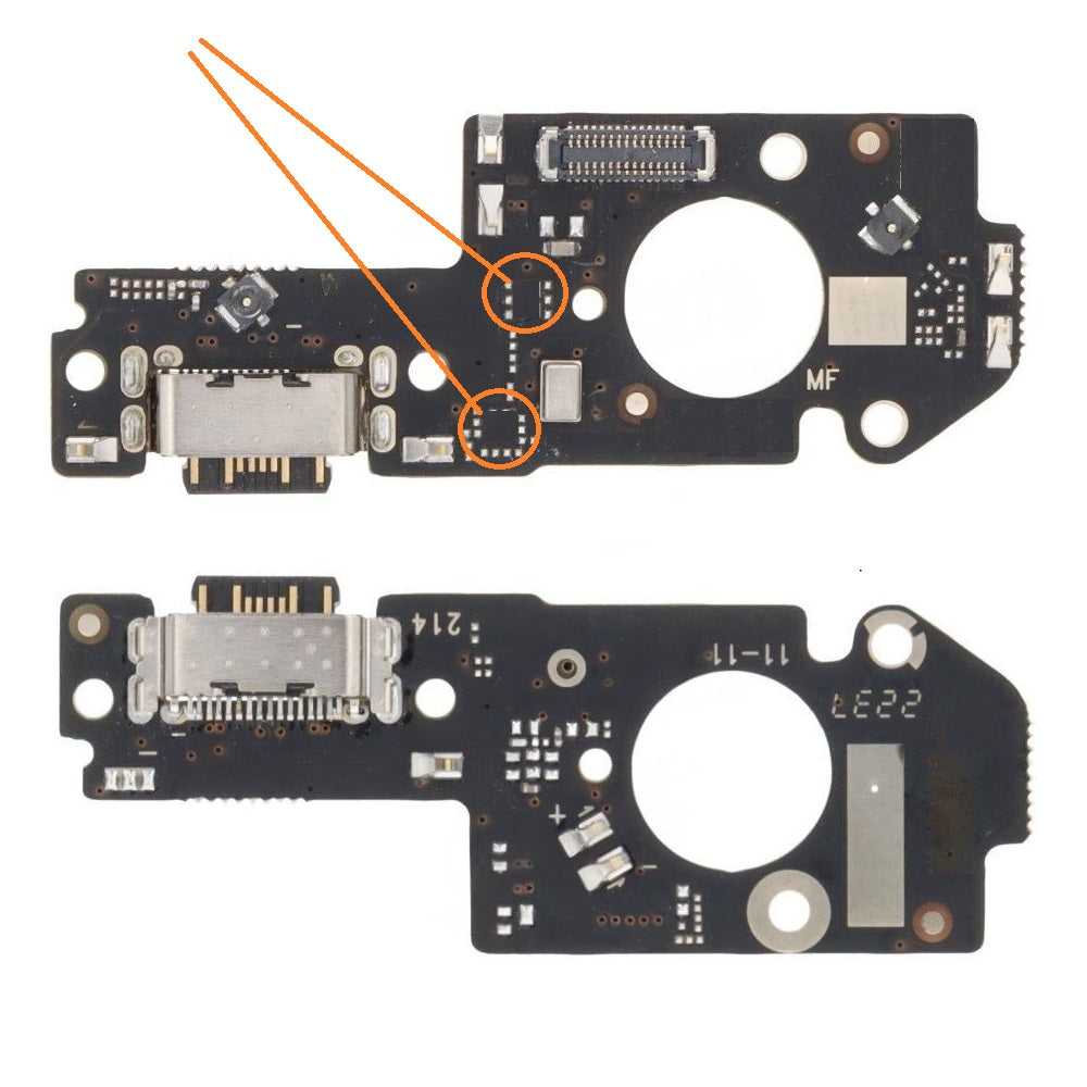 Charging Port PCB Board Flex For Redmi Note 12 5G (Fast Charging ...