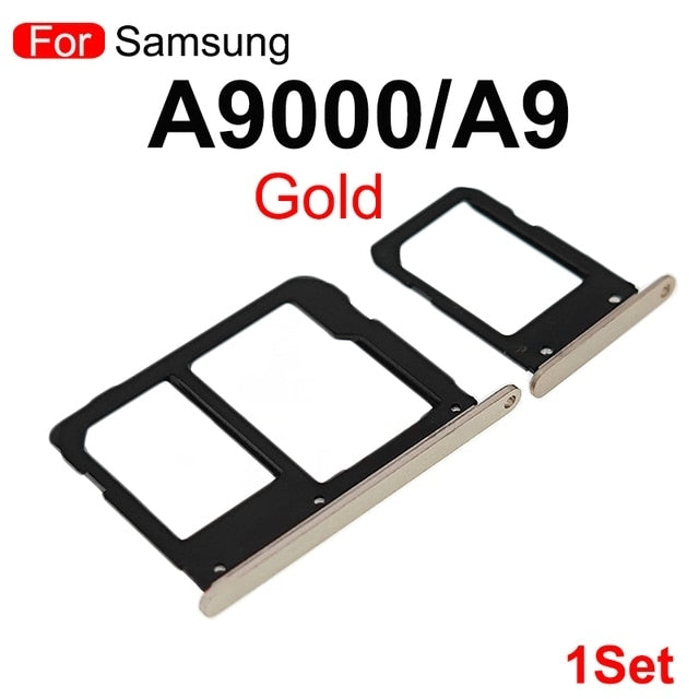 SIM Card Holder Tray For Samsung A9 2016 / SM-A900 : Gold – Shockware.in