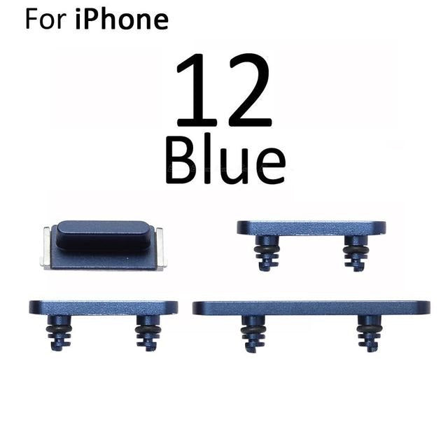 External Power and Volume Buttons For iPhone 12 : Blue – Shockware.in
