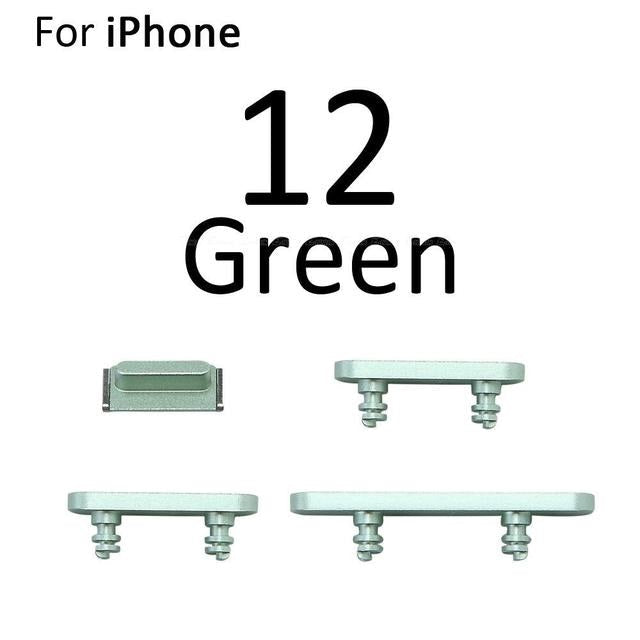 External Power and Volume Buttons For iPhone 12 : Green – Shockware.in