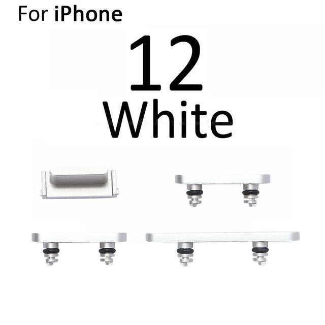 External Power and Volume Buttons For iPhone 12 : White – Shockware.in