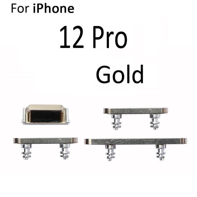 External Power and Volume Buttons For iPhone 12 Pro : Gold – Shockware.in