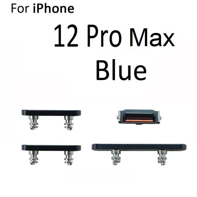 External Power and Volume Buttons For iPhone 12 Pro Max : Blue ...